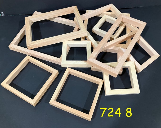 Grab Bag of Small Unfinished Box Frames (12) - Etsy