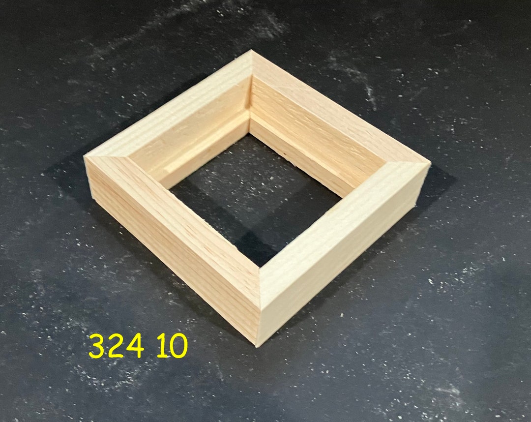 Float Frame for 3x3 X 3/4 Canvas or Panel Unfinished Wood 1 - Etsy