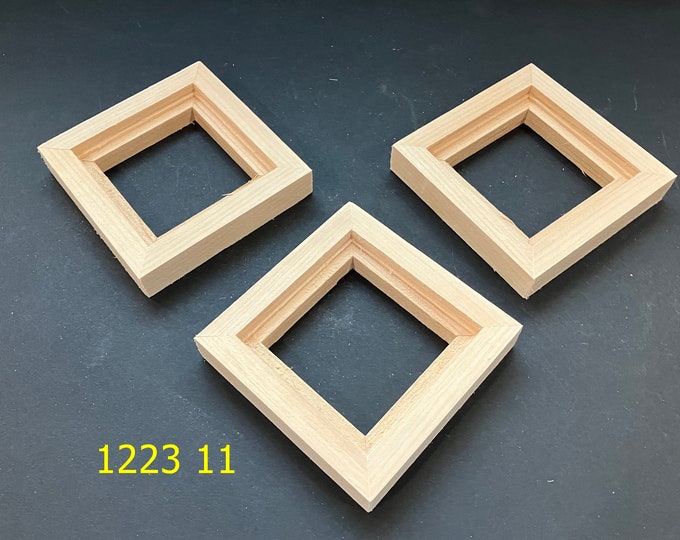 Float Frames for 3x3 X 1/4 Panels Unfinished Wood 3 - Etsy