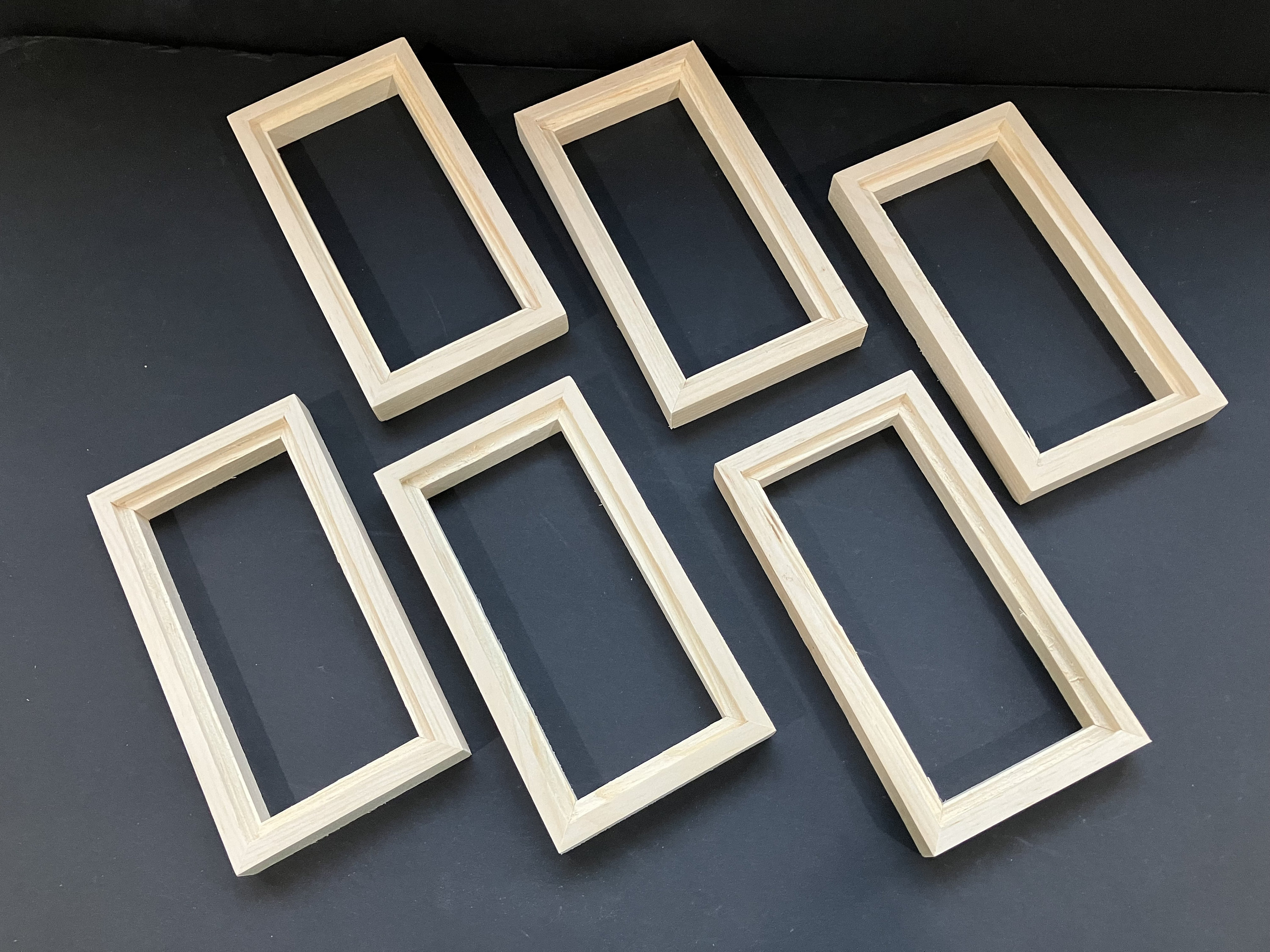 Float Frames for 3x6x 3/16 Tiles or Panels Unfinished Wood 6 - Etsy