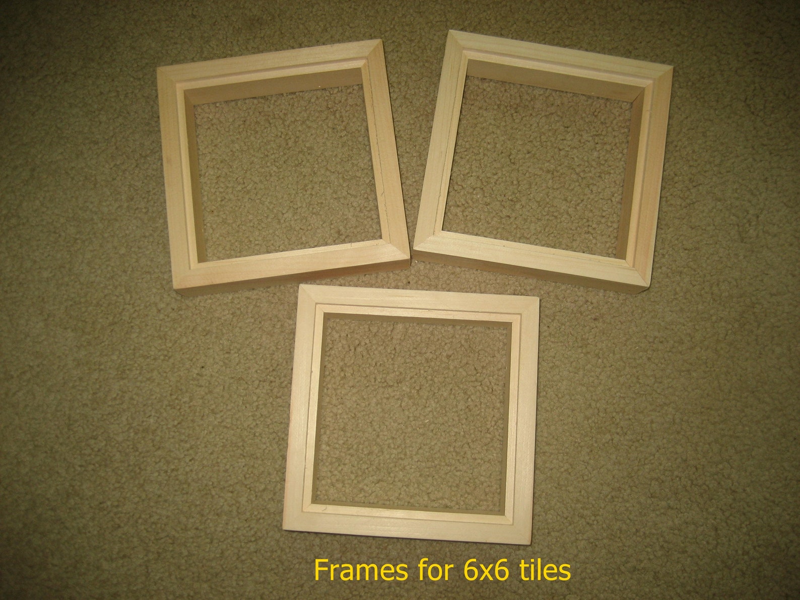 Tile Frames 3 Front Mount Unfinished for 6x6 Tiles - Etsy
