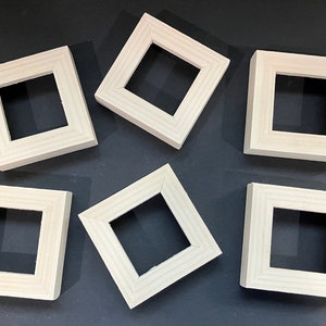Mini 2x2 Picture Frames - Unfinished - in Quantities of Six (6) - Etsy