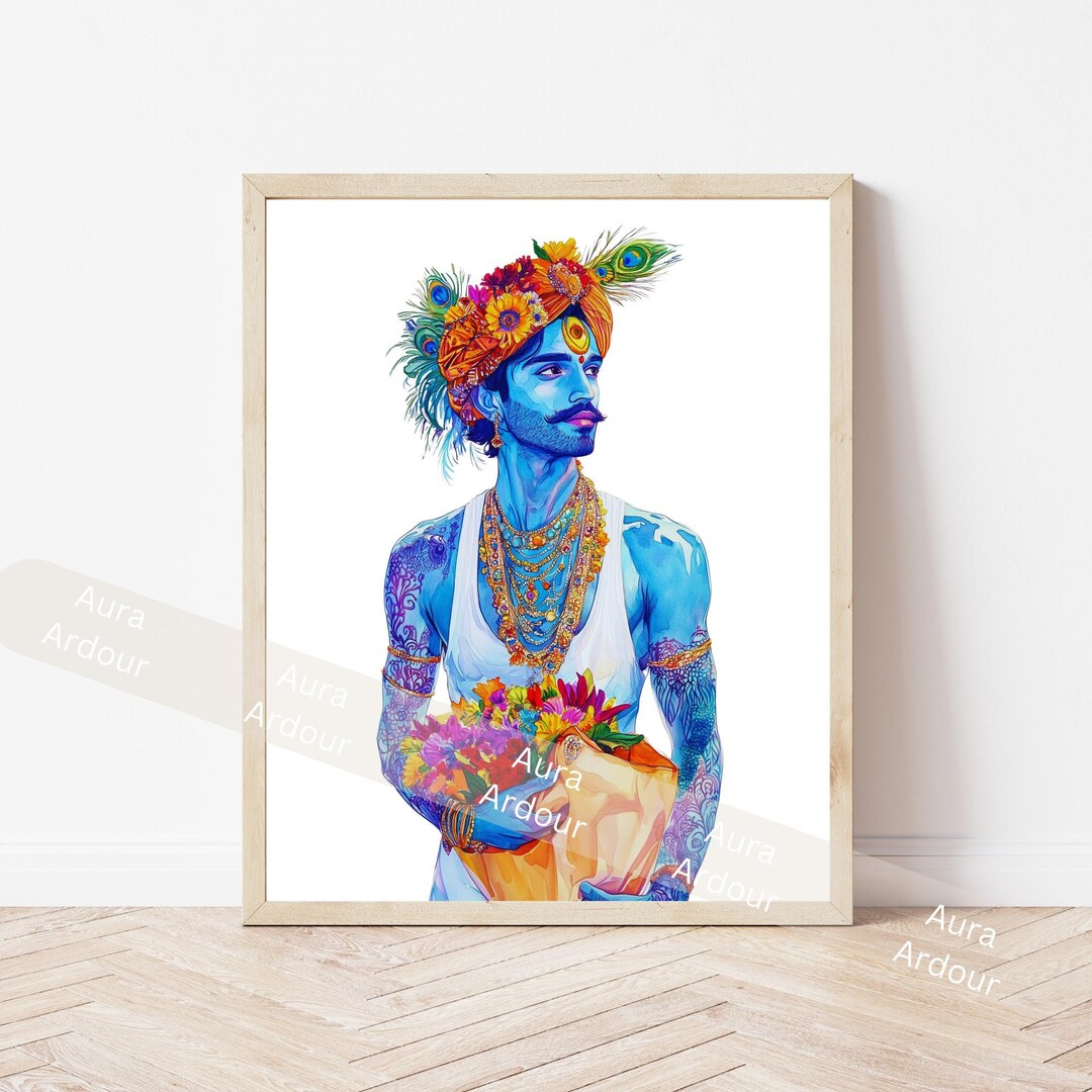 Inner Flower Child, Floral Art, Indian Art, Desi Art, South Asian Wall ...