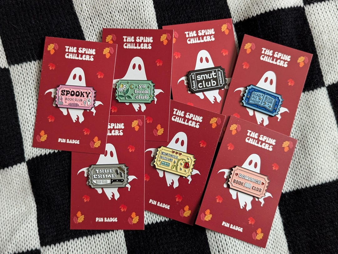 Book Club Ticket Pin Badge- Book Lovers- Bookish Gift- Enamel- Genre ...
