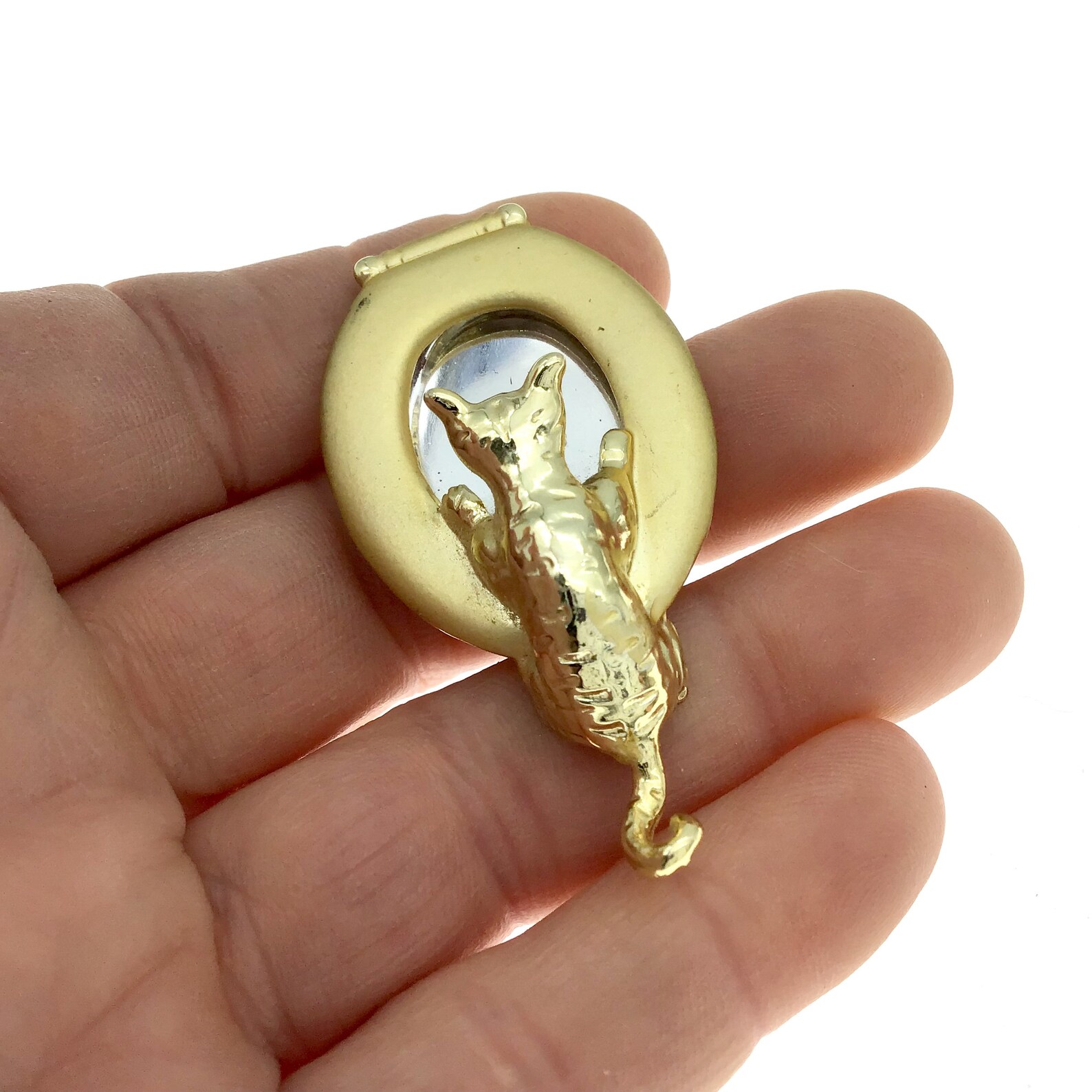 Vintage AJC Cat on Toilet Pin, Vintage Cat Brooch, 1980s Cat Pin, Cute ...