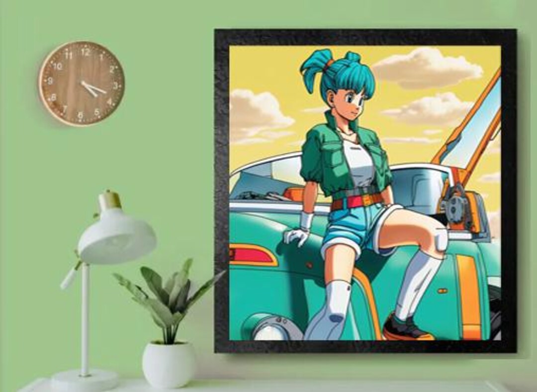 Dragon Ball Sexy Bulma Wall Art Portrait Printable Poster Pack X5 - Etsy