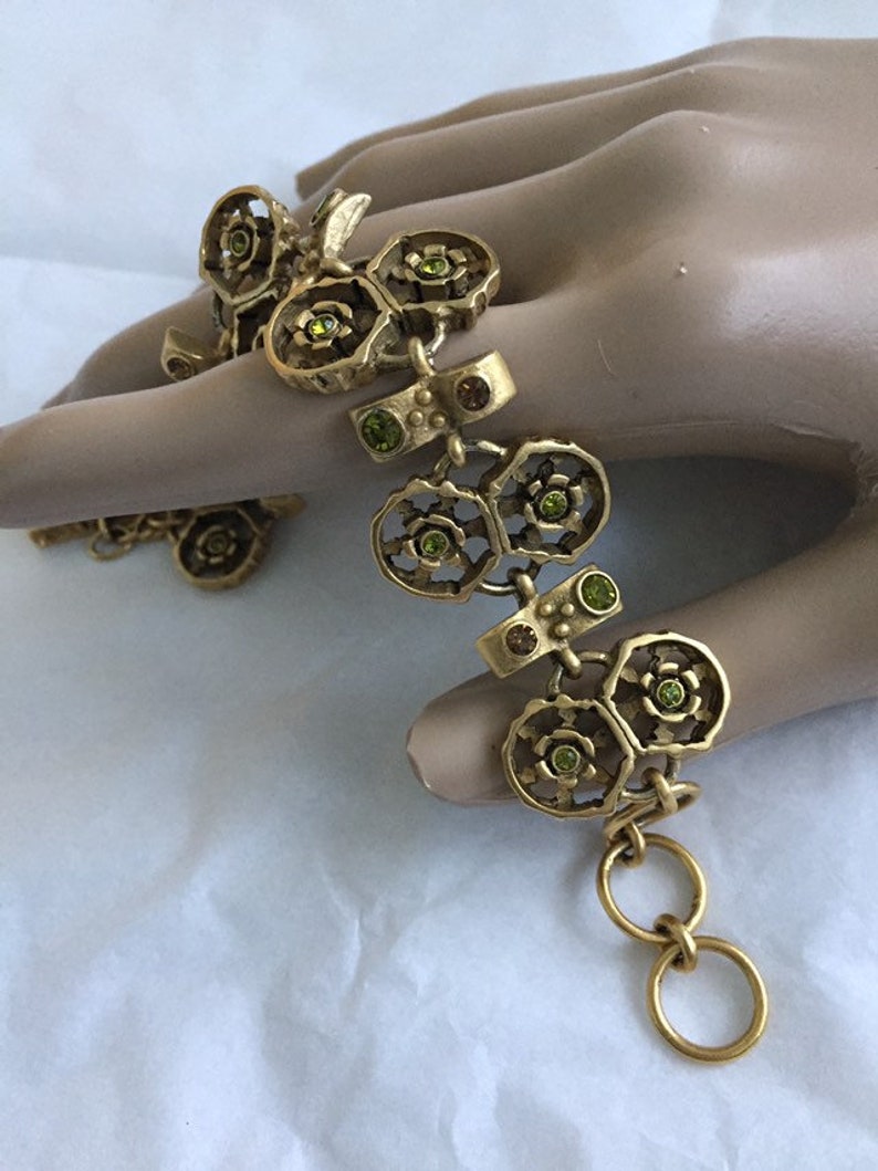 Vintage Bracelet, Premier Designs Bracelet, Signed PD, Gold Tone ...