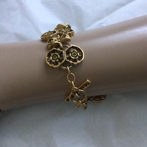 Vintage Bracelet, Premier Designs Bracelet, Signed PD, Gold Tone ...