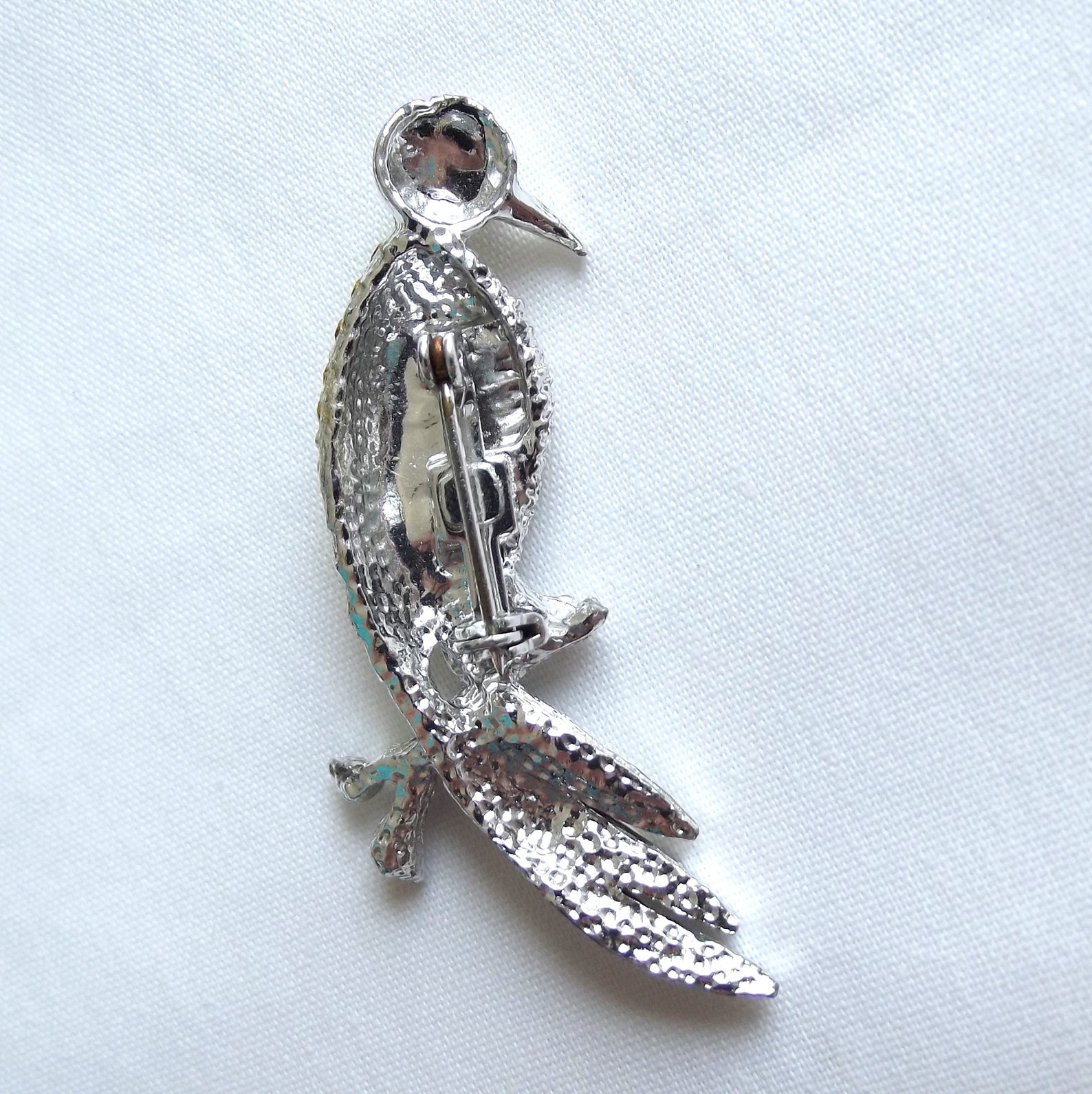 Bird Pin, Bird Brooch, Rhinestone Brooch, Vintage Pin, Vintage Brooch ...