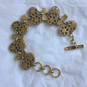 Vintage Bracelet, Premier Designs Bracelet, Signed PD, Gold Tone ...