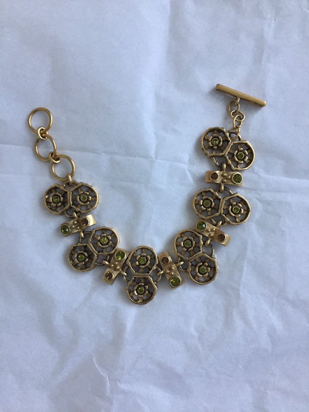 Vintage Bracelet, Premier Designs Bracelet, Signed PD, Gold Tone ...