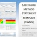 Safe Work Method Statement Template - Etsy