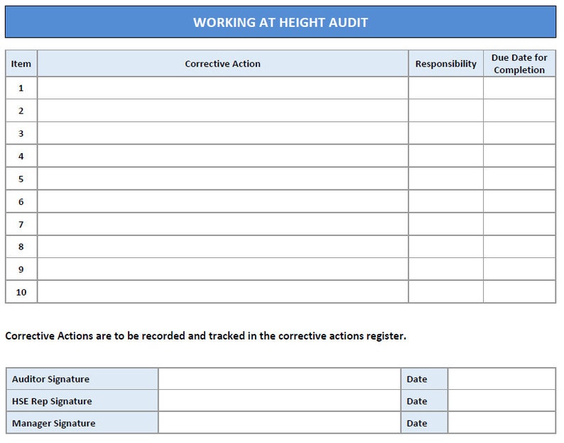 Safety Auditing Form Bundle - Etsy