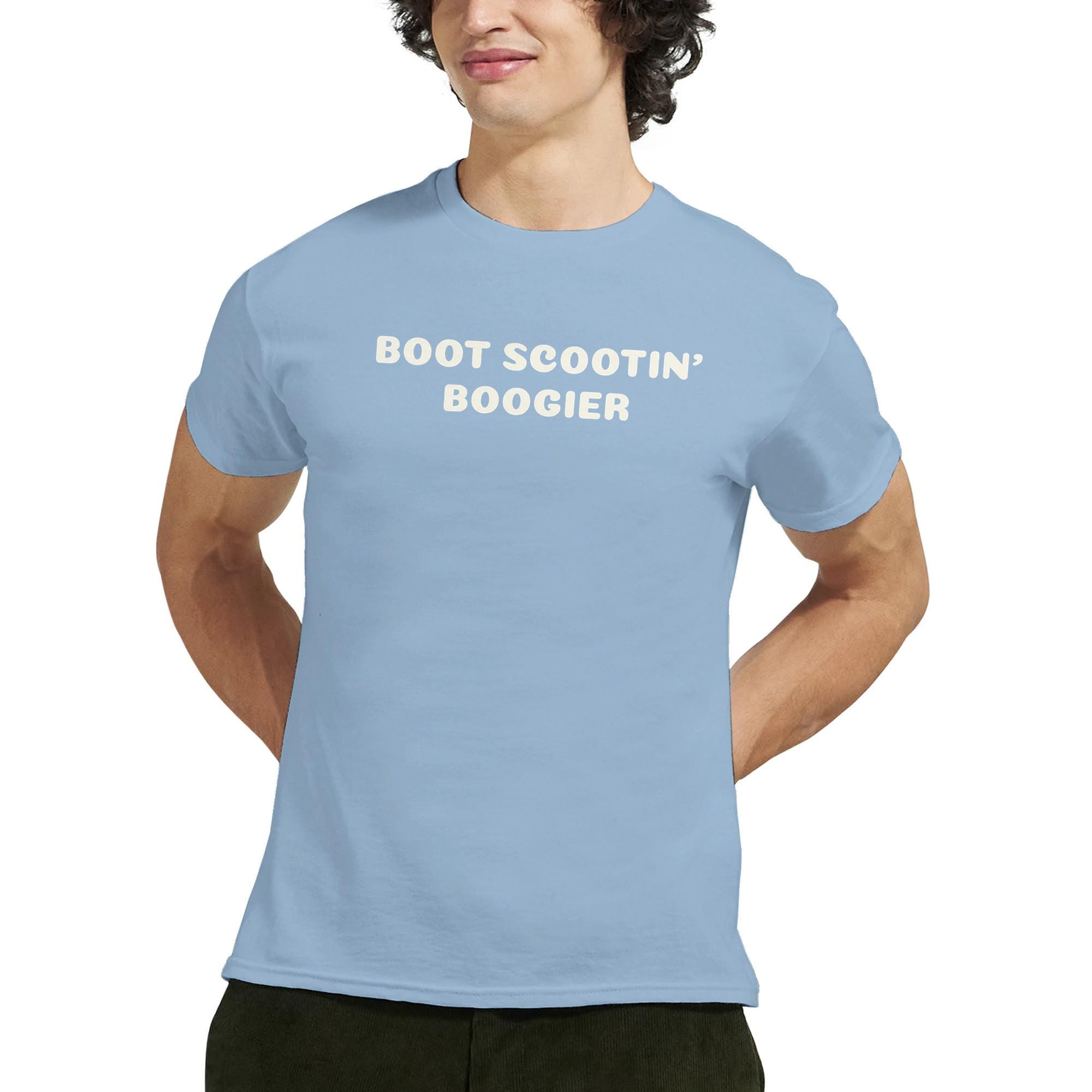 Boot Scootin' Boogier Funny Line Dancing T-shirt - Heavyweight Unisex ...