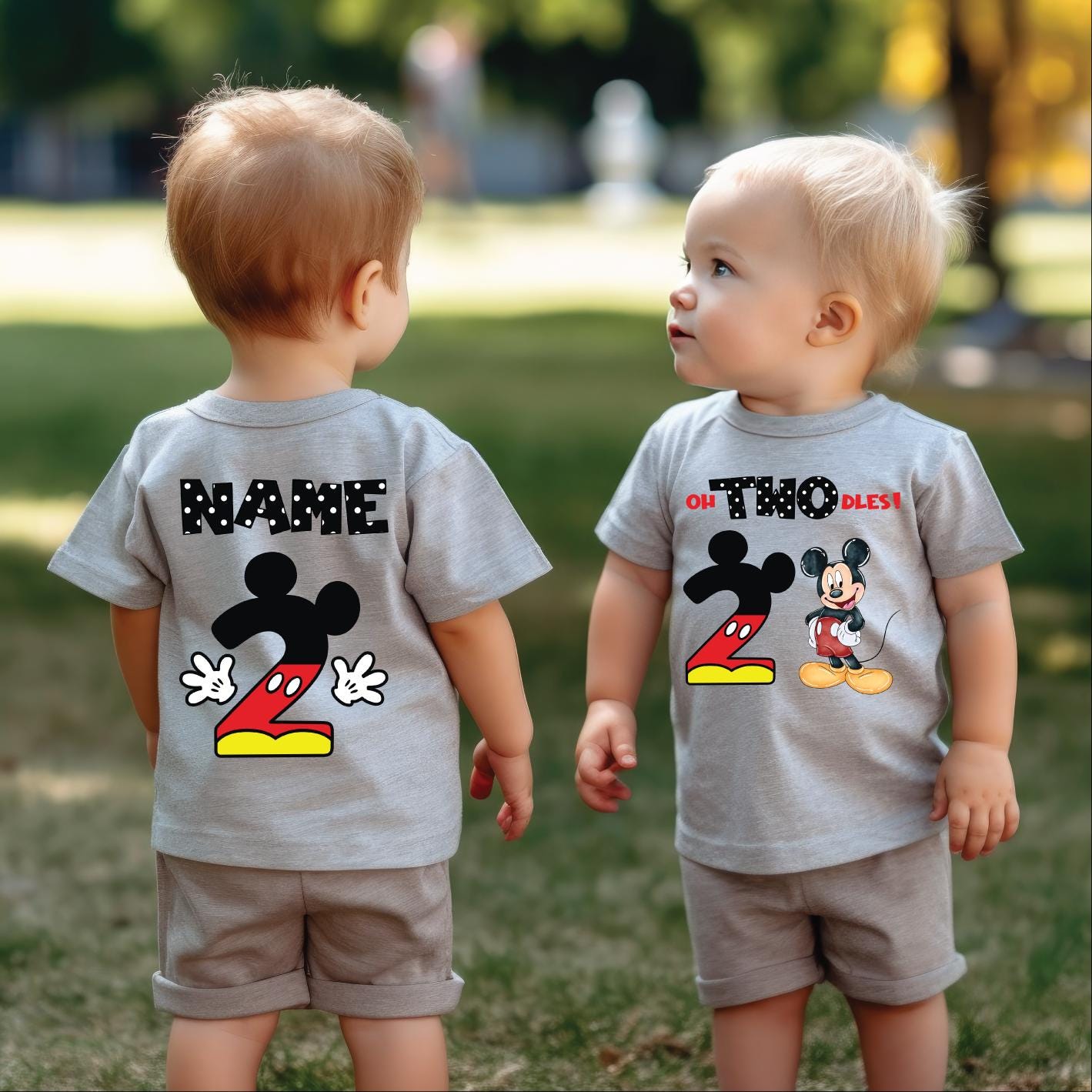 Oh Twodles Mickey Mouse 2nd Birthday Shirt - Cute Polka Dot Tee for ...