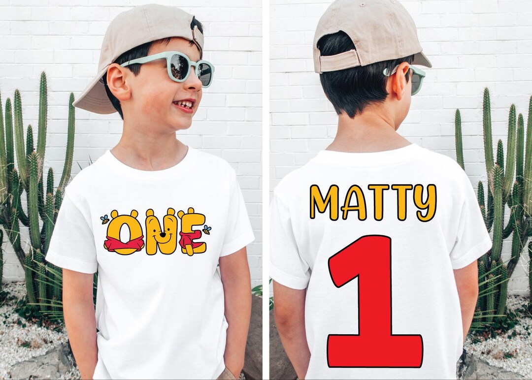 Bear Birthday Shirt, Honey Pot Theme, Kids Bear Party Shirt, Matching ...