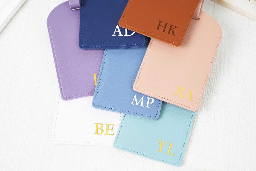 Custom Embossed Luggage Tag& Passport Cover,leather Travel Gift,wedding ...