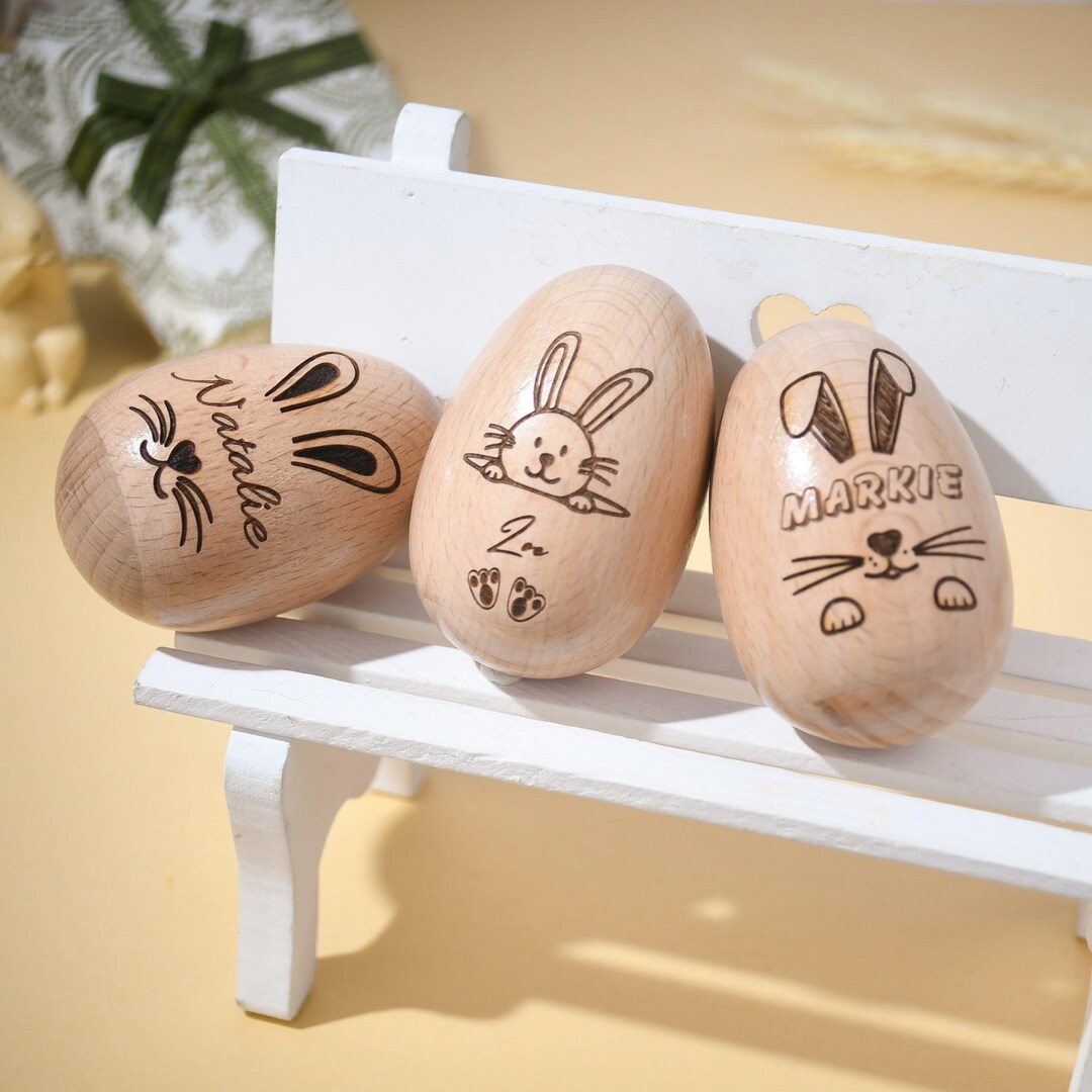 Personalized Musical Easter Egg, Engraved Easter Egg Name Shaker Gift ...