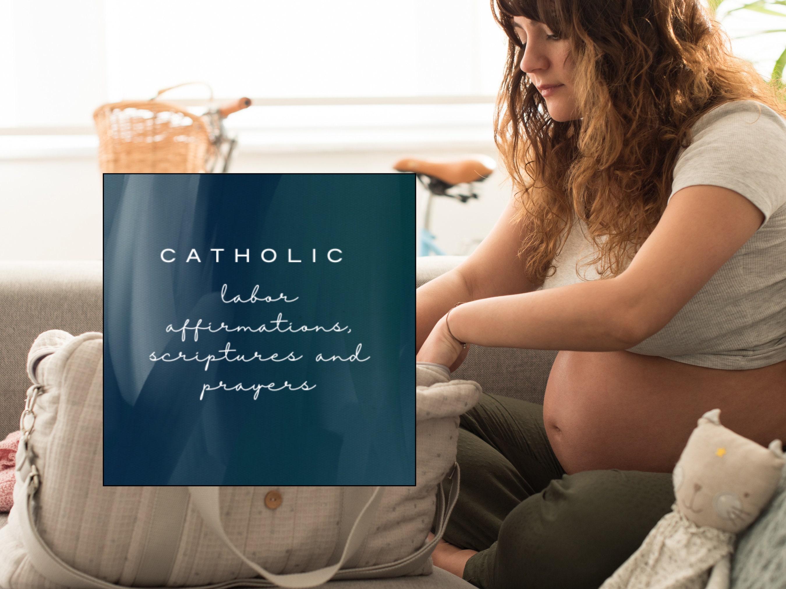 Printable Catholic Birth Scripture and Affirmations Cards - Perfect for ...