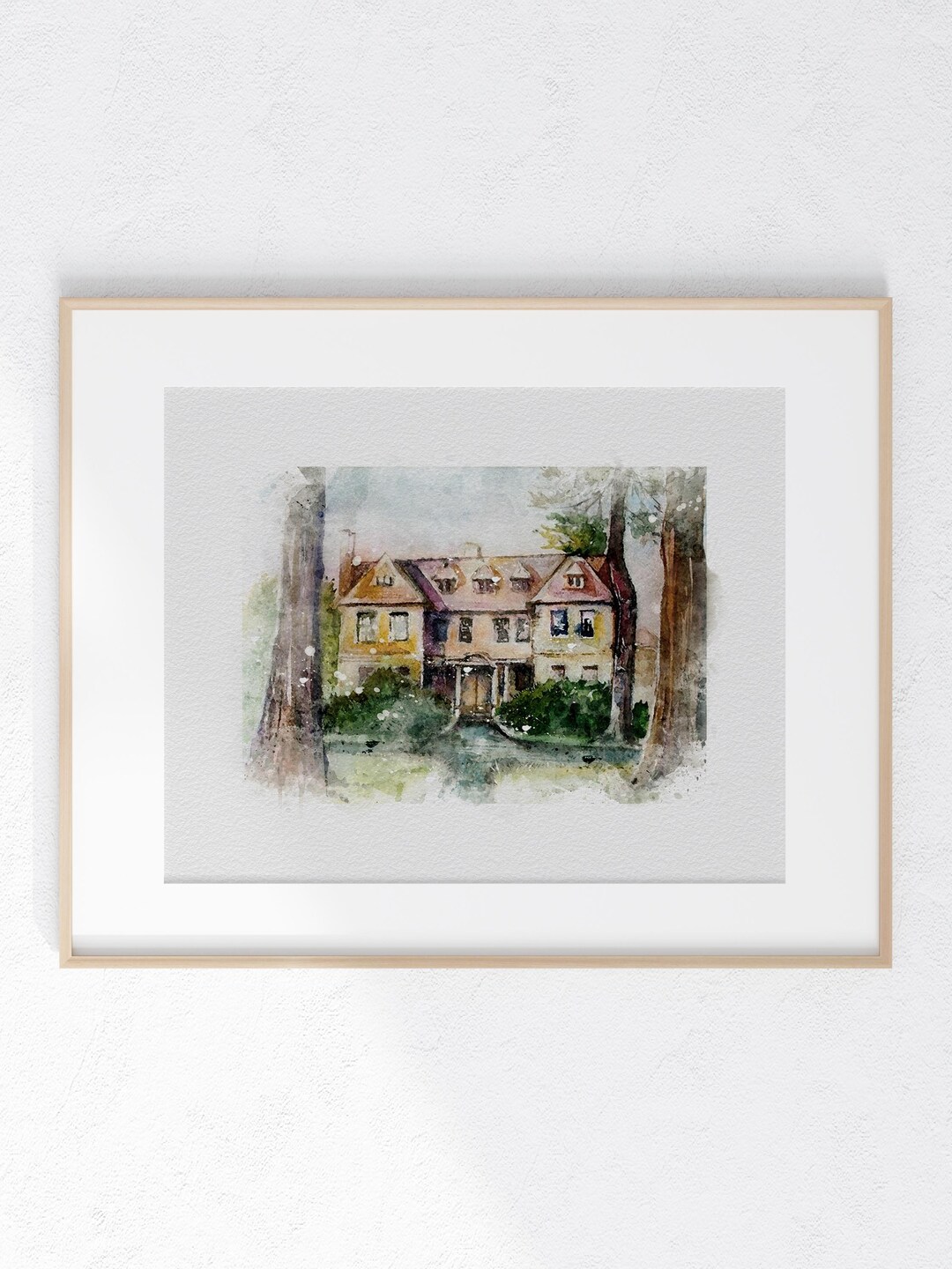 Bennet House Watercolor Print 8 X 10 Unframed Home Decor Small Gift ...