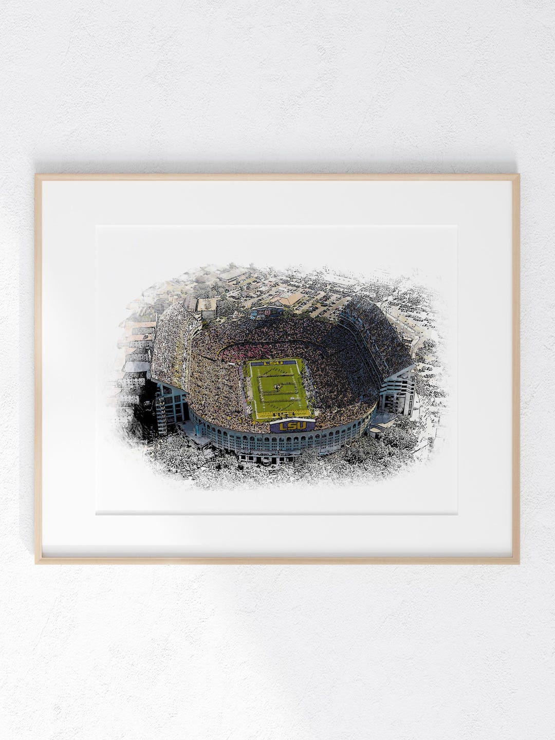 Louisiana State Football Print 8 X 10 Unframed Home Sports Decor Alma ...