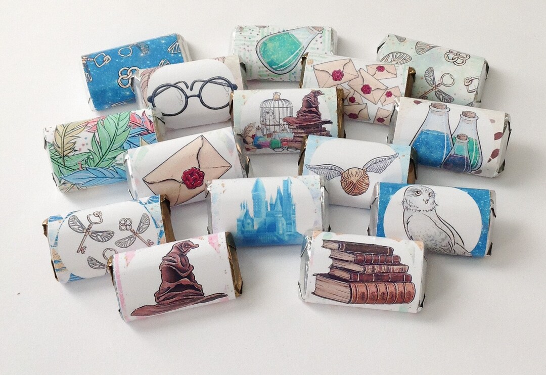 Mini Candy Bar Wrappers for Party Favors Small Gifts Printable Instant ...