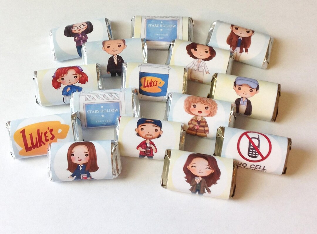 50 Personalized Mini Candy Bar Wrappers for Party Favors Small Gifts ...