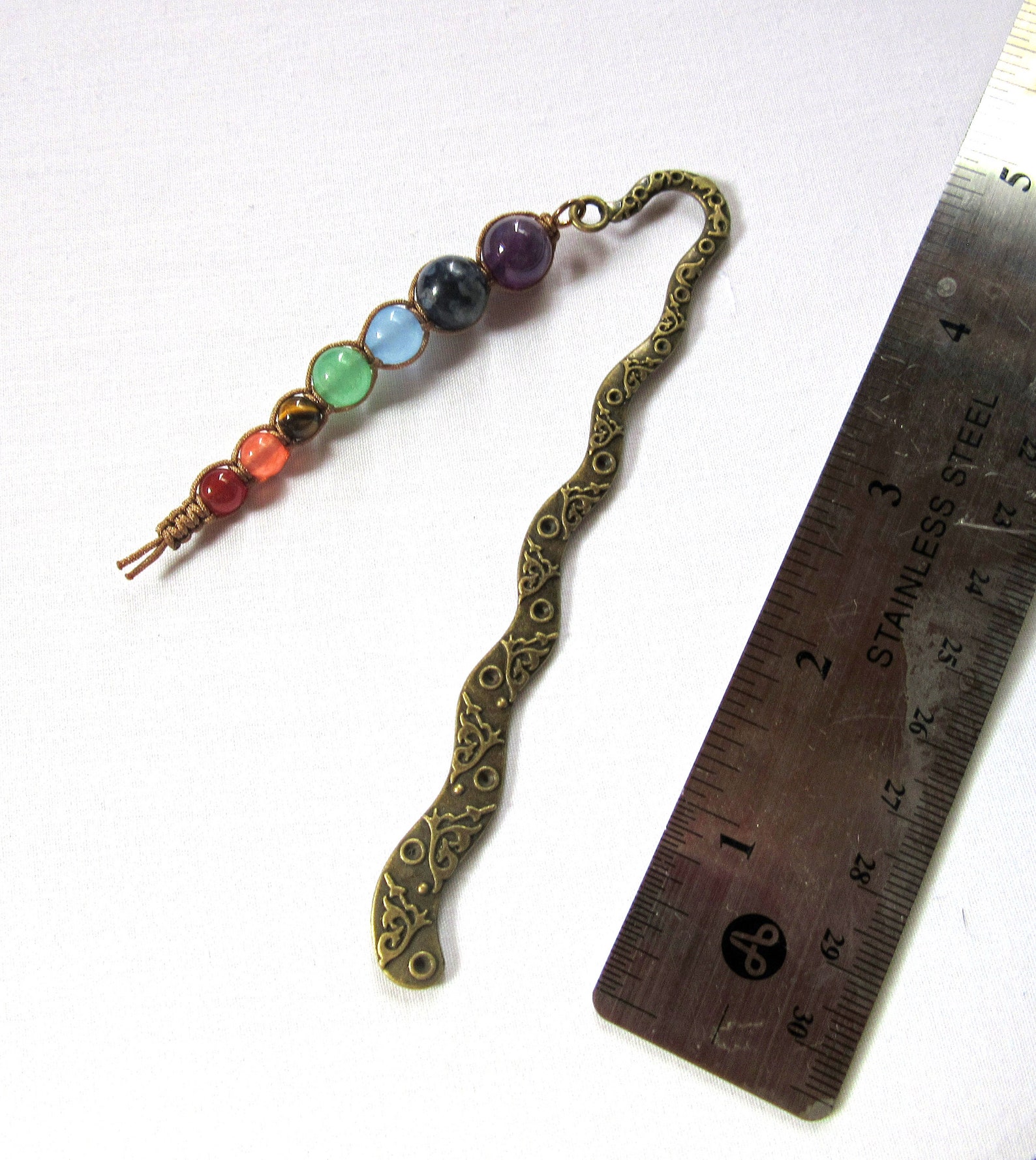 Chakra Metal Bookmark 7 Chakras Metal Book Gift Book - Etsy