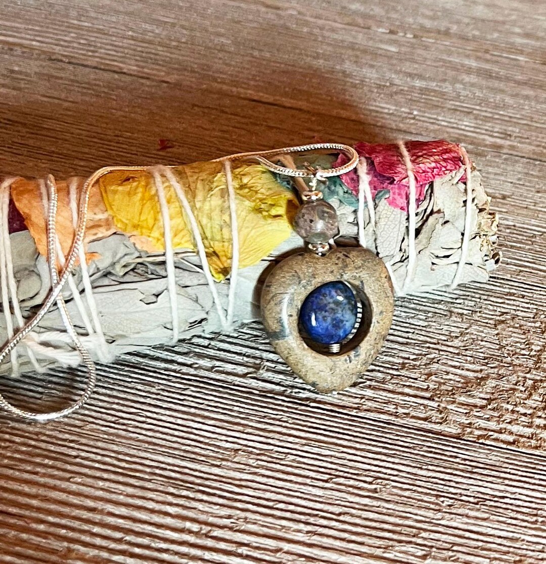 Lapis Lazuli Spinner Pendant, Jasper Stone Necklace, Fidget Jewelry - Etsy