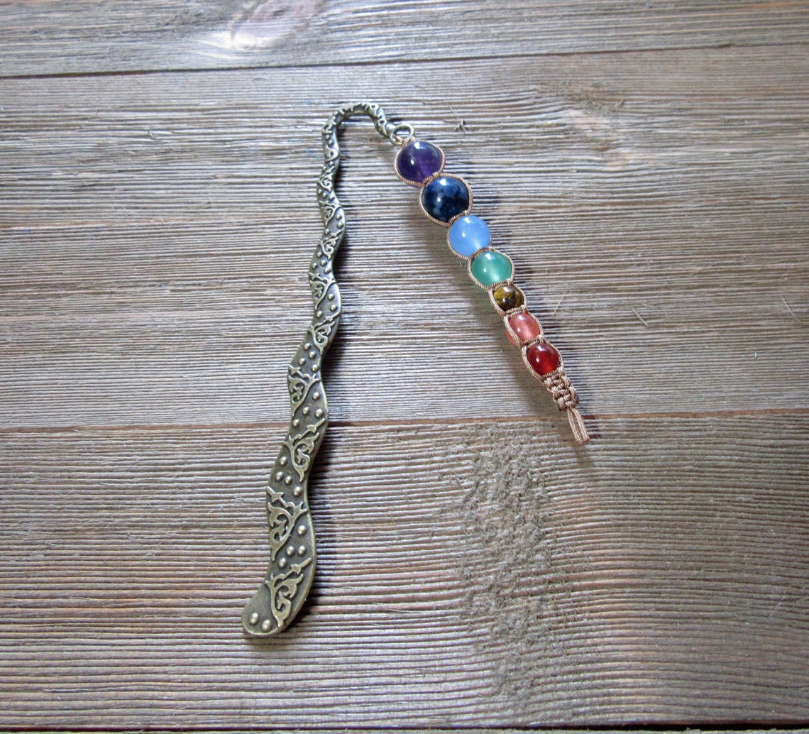 Chakra Metal Bookmark 7 Chakras Metal Book Gift Book - Etsy