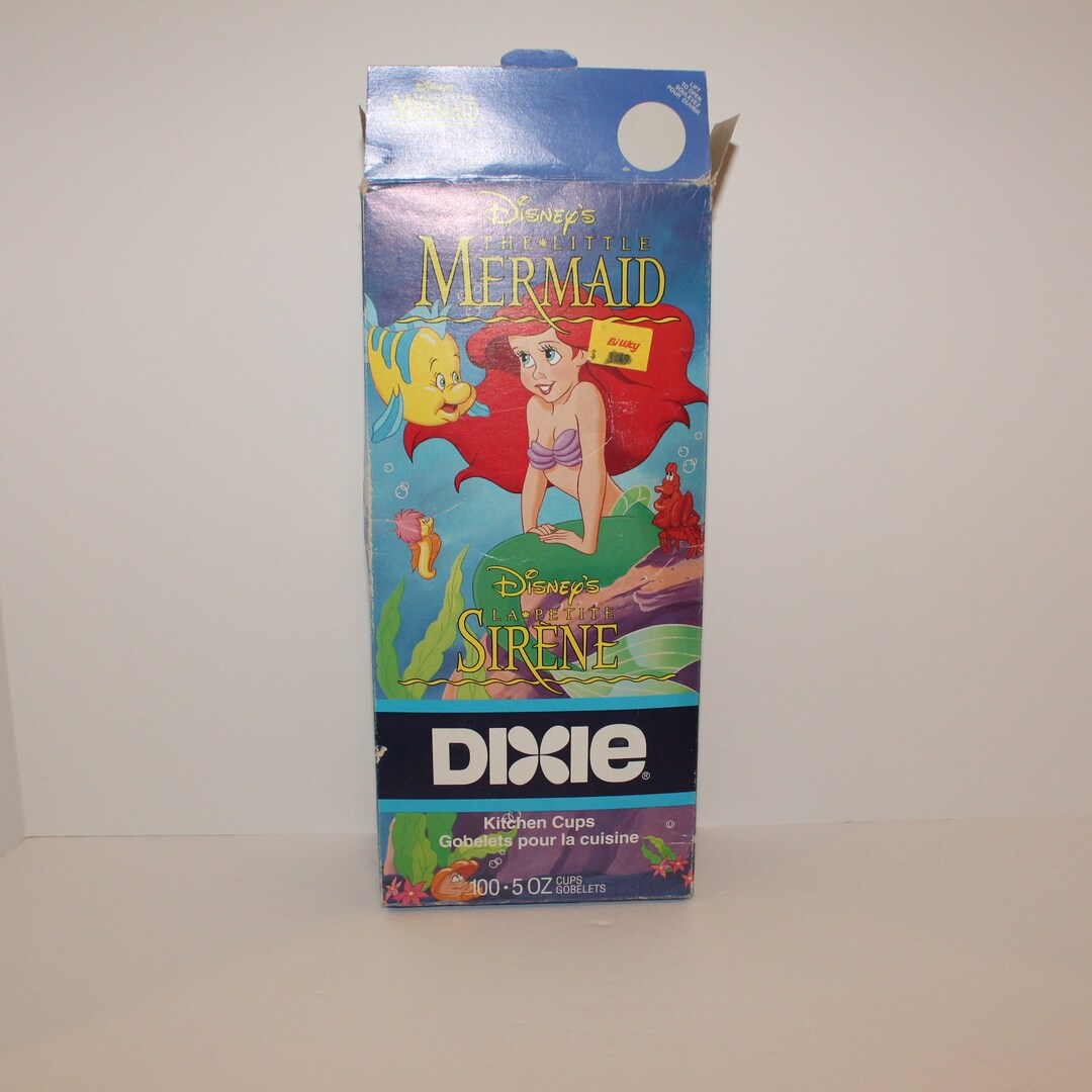 Vintage Little Mermaid Disney Dixie Cups 5oz 1992 - Etsy Canada
