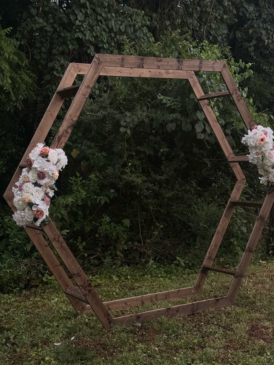 Double Hexagon Wedding Arch/ Fast Free Shipping - Etsy