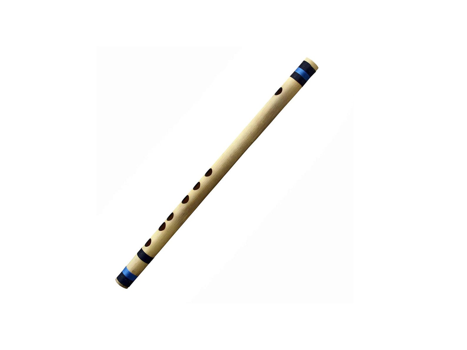 Handcrafted Bamboo Bansuri Flute - Hindustani G Scale, 12 Inch - Gift ...