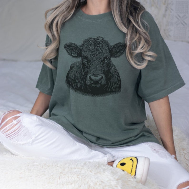 Angus Cow T-shirt Black Angus Tee Cattle Breed Shirt Farm Animal ...