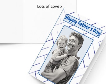 FATHER AND SON Greeting Card, Baby and Expecting Card, Baby Shower Card ...