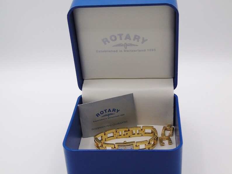 Vintage Rotary Watch Small Tank Gold Wristwatch Swiss Quartz Elegant ...
