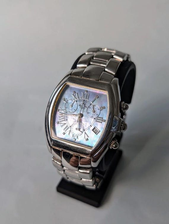 Vintage Chronograph Watch Marcus Ruby Monarch Diamond… - Gem