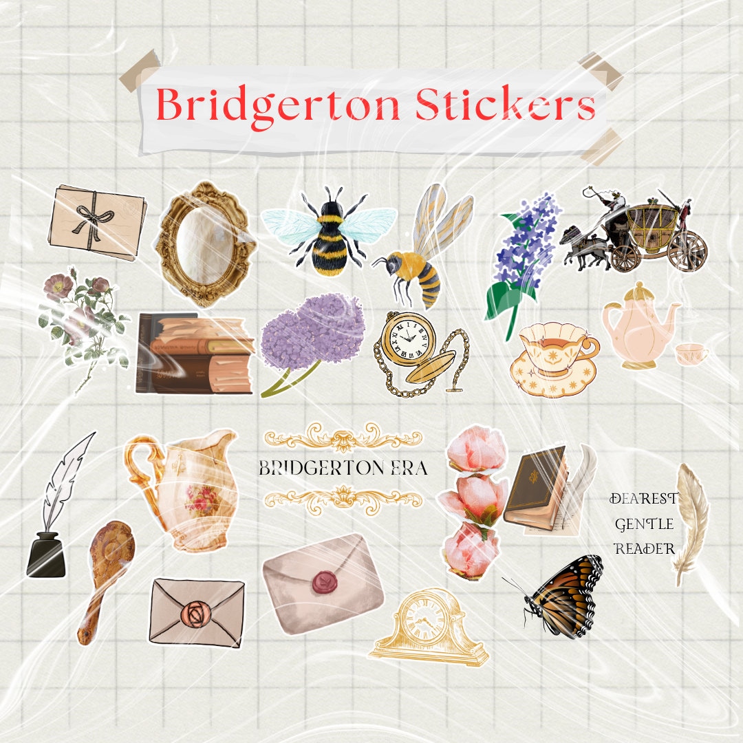 Bridgerton Stickers Printable Digital Download Bridgerton Sticker Pack ...
