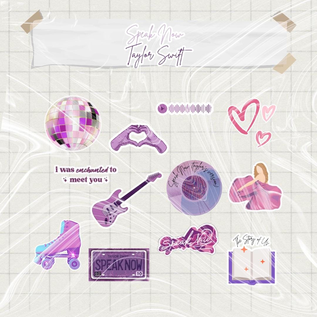 The Eras Stickers Digital Download Taylor Swift Stickers Swiftie ...
