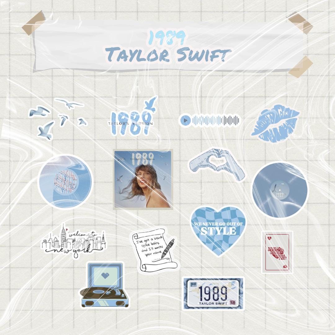 The Eras Stickers Digital Download Taylor Swift Stickers Swiftie ...