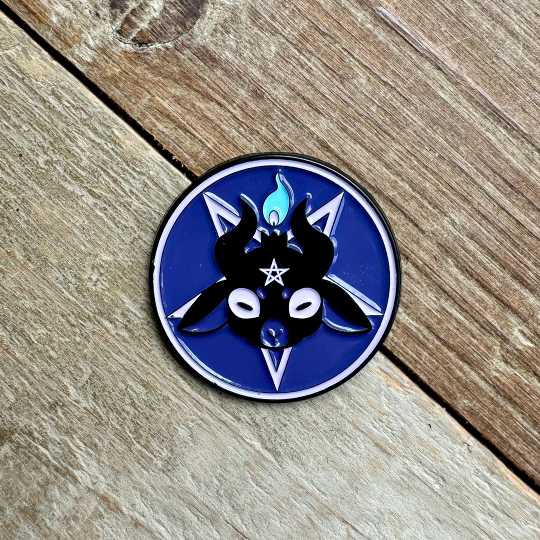 Cute Baphomet Devil Enamel Pin - Etsy
