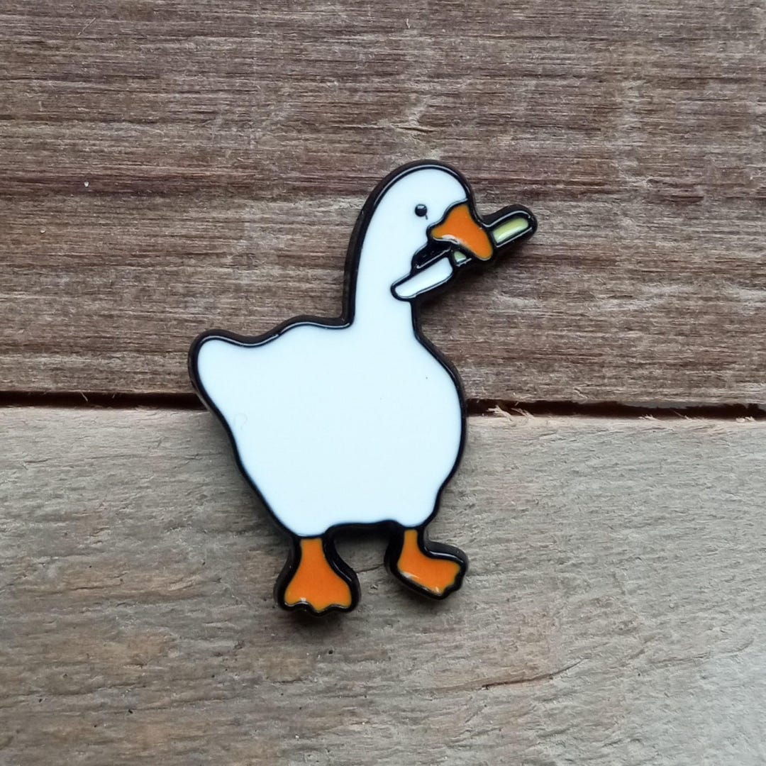 Murder Duck With Knife Enamel Pin - Etsy