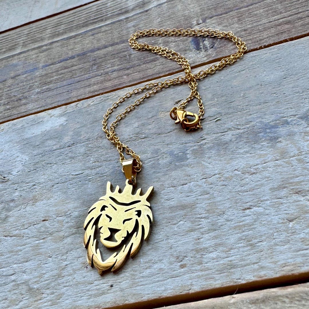 Marbas Inspired Lion Amulet Necklace - Etsy