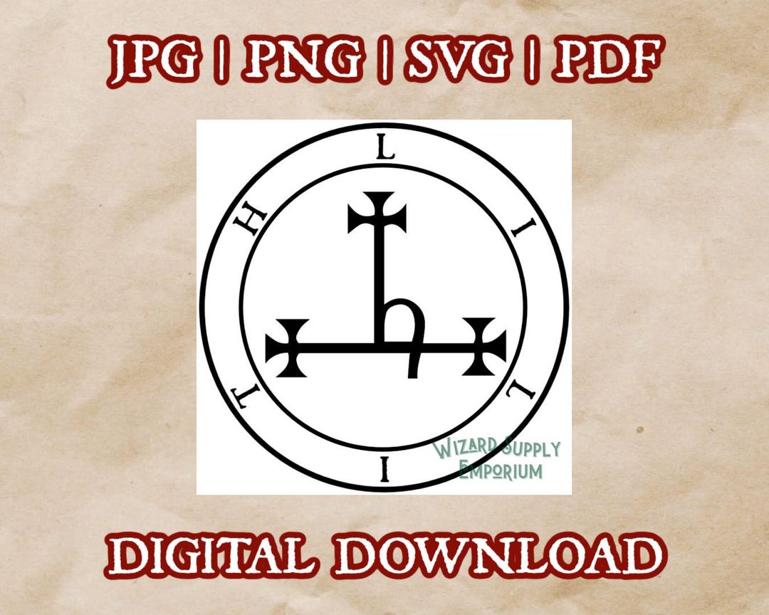 Lilith Sigil Seal Digital Download JPG PNG SVG | Demon | Ars Goetia ...