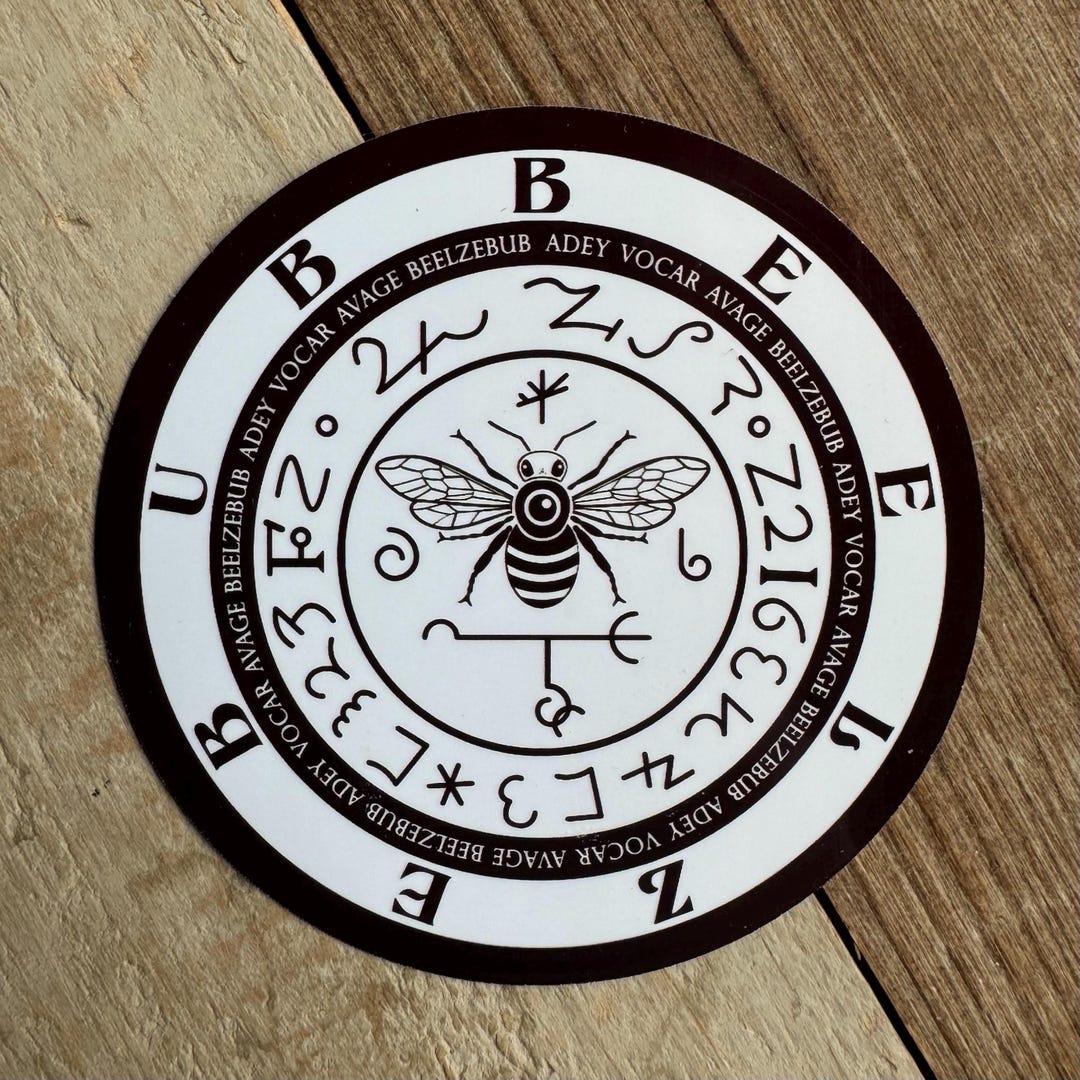 Beelzebub Sigil Sticker Decal (water Resistant) - Etsy