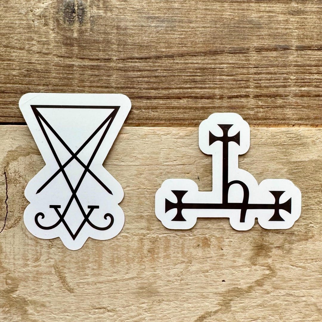 Lucifer & Lilith Sigil Symbol Sticker Decal Set (water Resistant) - Etsy