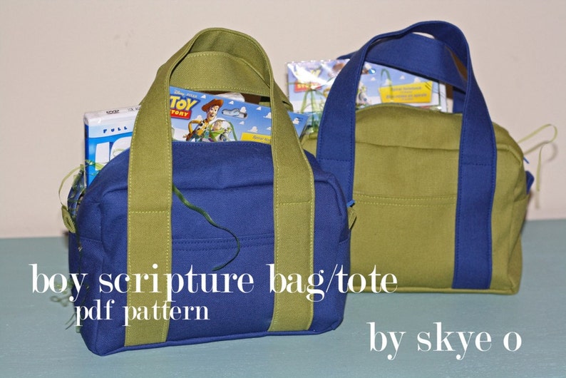 PATTERN Pdf Boy Scripture Bag/tote - Etsy