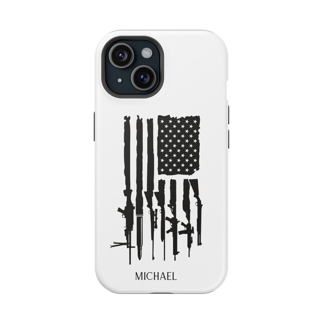 American Rifle Flag, 2nd Amendment Flag Impact Resistant Phone Case - Etsy