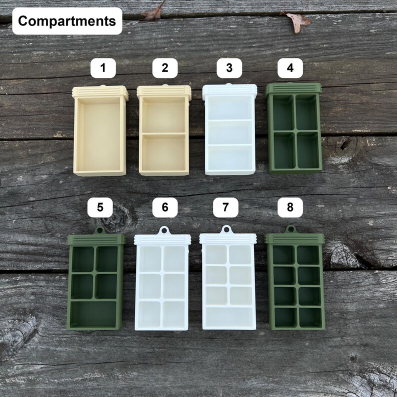 American Flag Pill Box - Tactical Pill Box - 1 to 8 Compartments ...