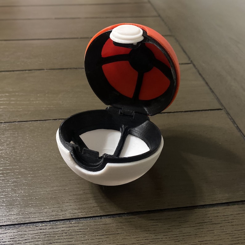 3D Printed Pokeball With PLA Plus Decorative and Collectible - Etsy